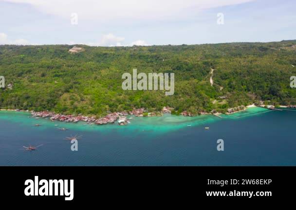 Tropical island of Samal. Mindanao, Philippines Stock Video Footage - Alamy