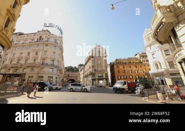 Tunnel Umberto in Rome. Beautiful street in rome. Entrance to the ...