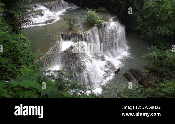 Footage B roll Slow motion FHD of Waterfalls. Magic Water falls in ...