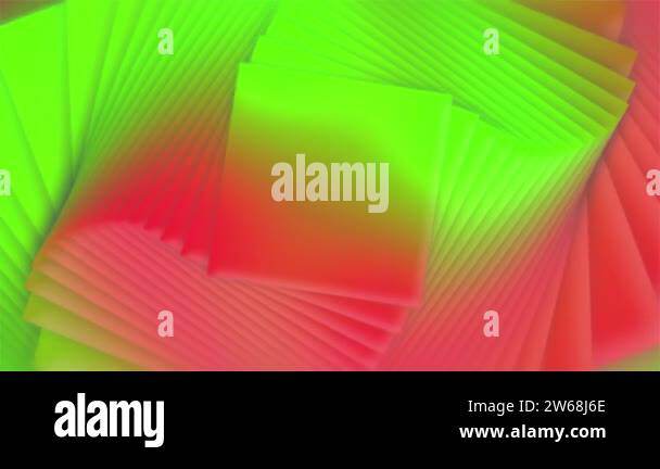 Cyclic wave movements of figures. Transformation and reshaping. Red ...