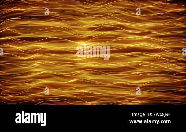 Abstract Gold Strings Waving Fx Background Loop/ 4k animation of an ...