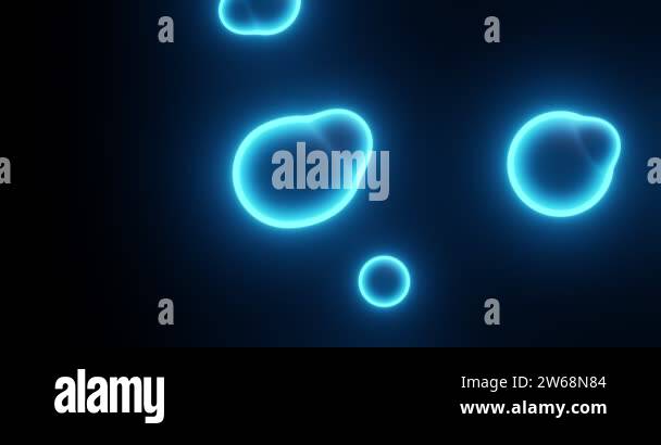 Combining cells into one. Laboratory research. The science. Blue ...