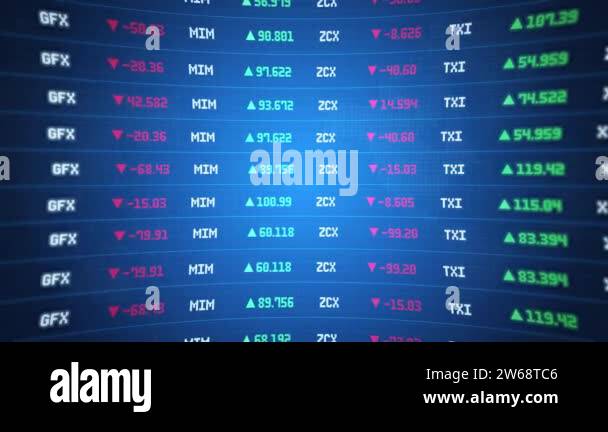 Stock market tickers and stock market graphs Animation Stock Video ...