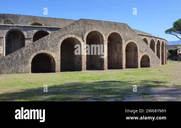 Pompeii, Campania, Italy - October 14, 2021: Overview of the Roman ...