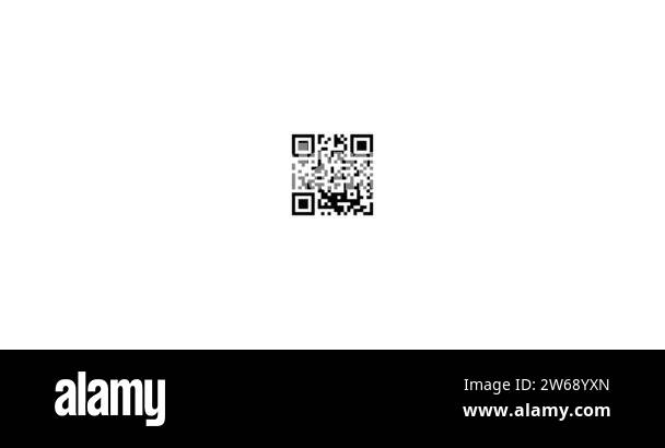 QR code, scan, phone animated. Motion graphic design. Alpha channel. 4k ...