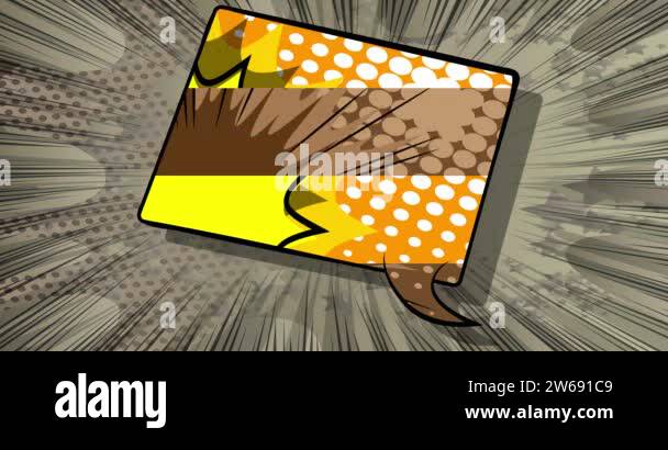 Animated Pop Art Background Cartoon. Comic Book Motion Poster for your ...