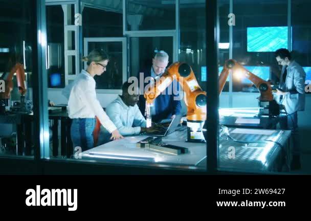 Work of science and technology workers Stock Videos & Footage - HD and ...