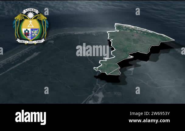 Districts of Nauru animation map Stock Video Footage - Alamy