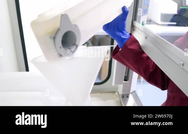 Environmental, medical and laboratory waste. toxic liquid waste in the ...