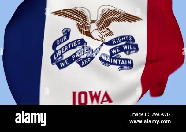 Iowa State USA Crumpled Fabric Flag Intro. USA Flag. State of Iowa Flag ...
