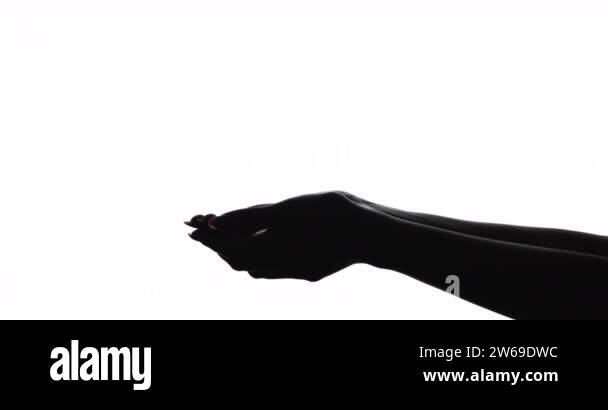 hand silhouette charity donation offering help Stock Video Footage - Alamy