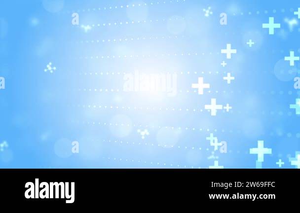 3D Abstract blue geometry wireframe network and dot space white ...