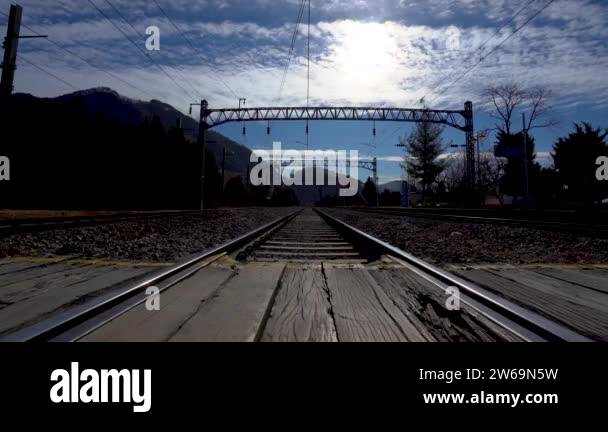 Wonju, South Korea - Dec 2020 : Departure from Sillim Station Platform ...