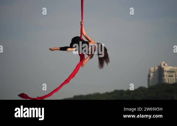 Female circus artist showing flexibility Stock Videos & Footage - HD ...