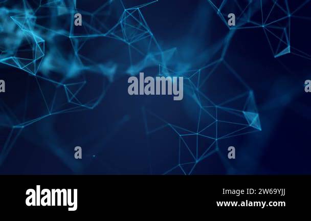 Abstract network background seamless loop 4k. Global business network concept. High tech ...