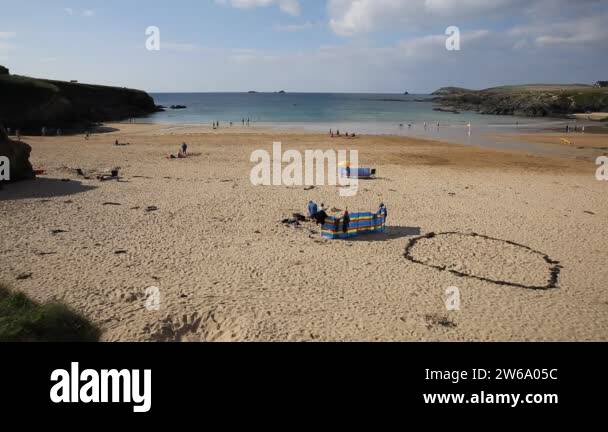 Treyarnon bay beach cornwall england Stock Videos & Footage - HD and 4K ...
