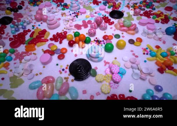 With sugar coated milk chocolate candy beans Stock Videos & Footage ...