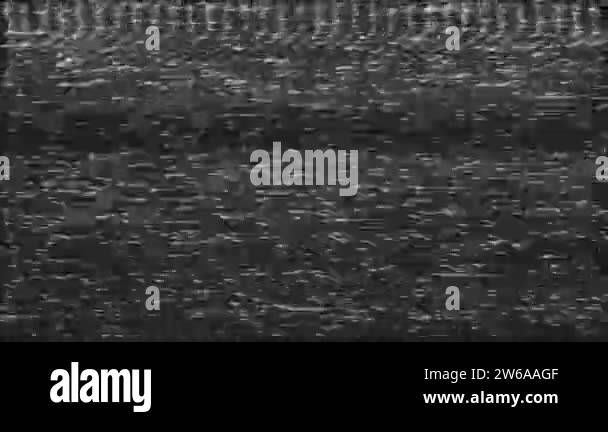 Abstract Digital Animation. Old TV. Glitch Error Video Damage. Signal ...