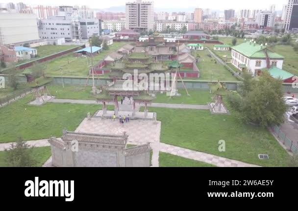 Mongolia, Ulaanbaatar. Winter Palace of the Bogd Khan (Palace of Bogd Gegen). The complex is ...