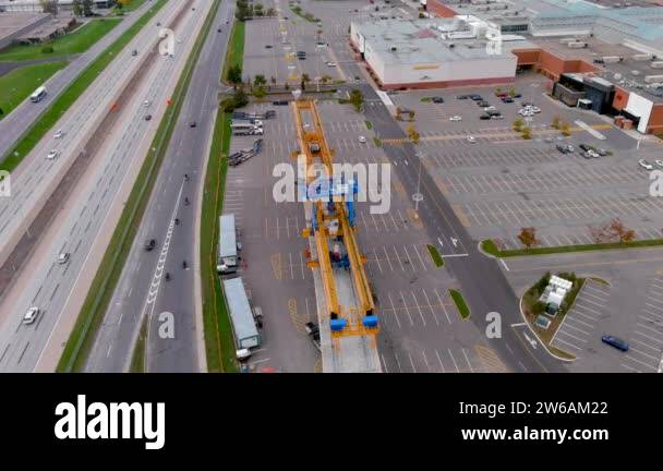 Montreal, Canada - OCTOBER 11, 2021: Construction site of the new ...