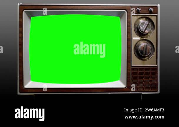 Remote Control Television on Chroma Key Green Screen Stock Video ...