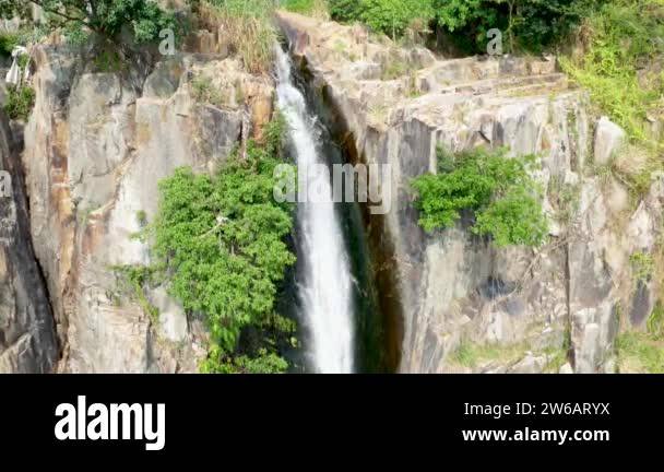 Waterfall Bay Park,hk. The Waterfall Bay Park at hong kong Stock Video ...