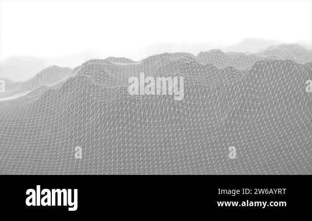Abstract Digital Low Polygons Mountains Flight Fx Background Loop/ 4k ...