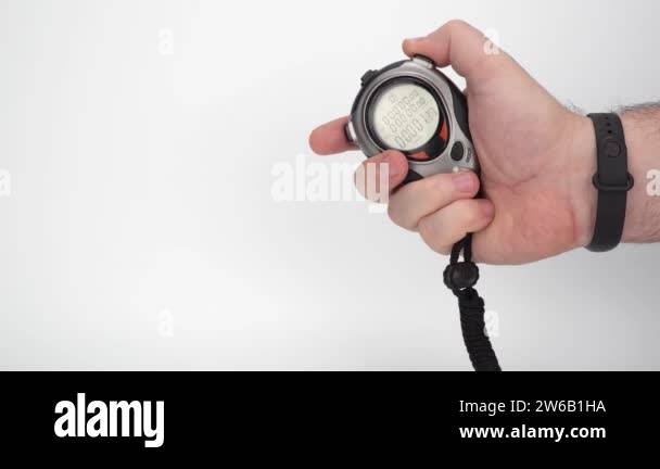 launching the e-manual stopwatch. digital time counter. electronic ...