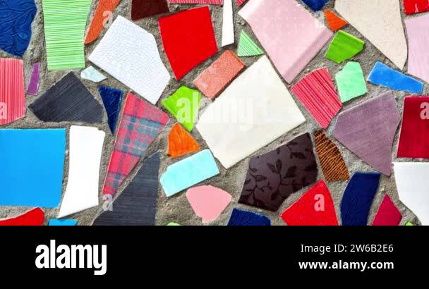 Mosaic design broken ceramic tiles Stock Videos & Footage - HD and 4K ...