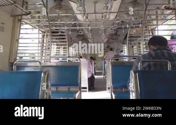 People Travelling in Mumbai local Train. Mumbai Local Train Inside Shot ...
