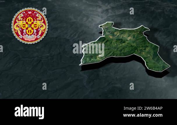 Districts of Bhutan animation map Stock Video Footage - Alamy