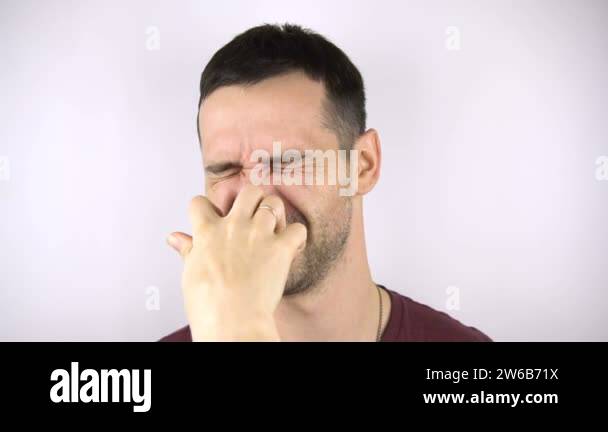 A young attractive guy gets a slap in the face from his girlfriend ...