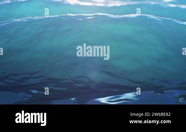 Beautiful Close up Water Waves Seamless. Slow Motion Looped 3d ...