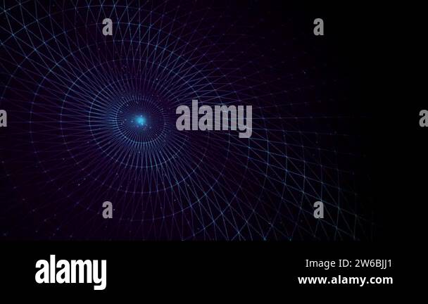 Abstract Space Rotating Low Polygons Disc Background Loop/ 4k animation ...