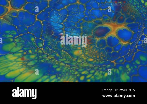 Liquid abstractions. Deep ink spaces. Moving abstract colorful ...