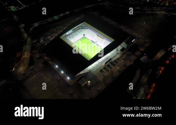 Corinthians Arena Stadium at night in Itaquera, Sao Paulo, Brazil ...