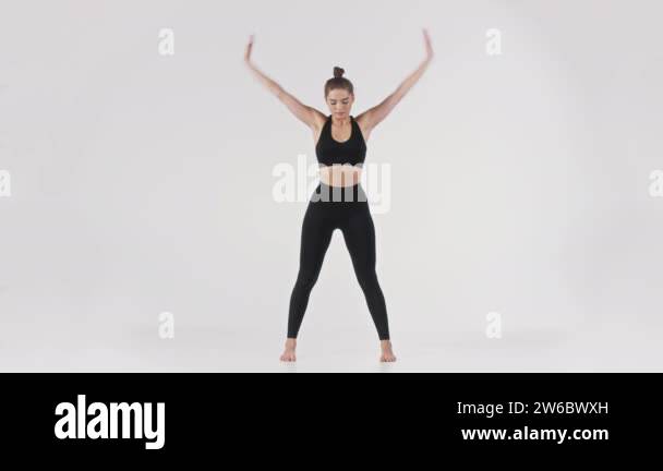Woman standing forward bend Stock Videos & Footage - HD and 4K Video ...