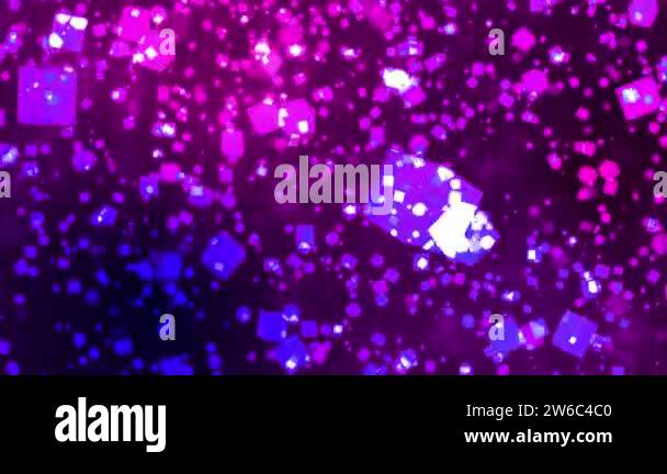 Cube Floating Particle Animation Motion Graphics Stock Video Footage