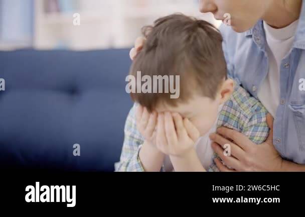 Mother comforting crying child Stock Videos & Footage - HD and 4K Video ...