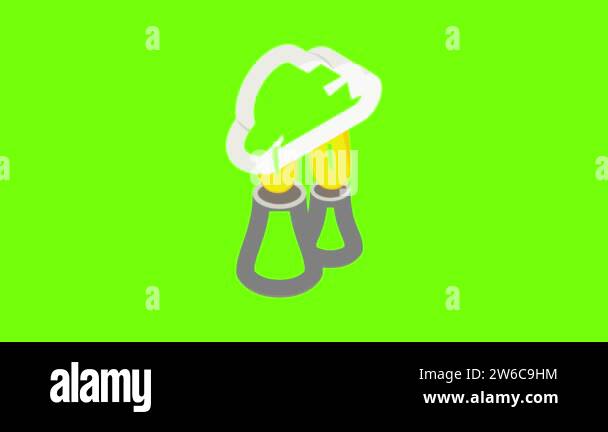 Thermal pollution icon animation Stock Video Footage - Alamy