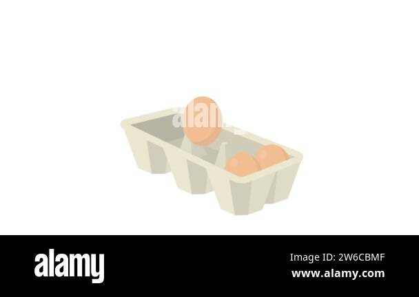 Cartoon eggs in tray Stock Videos & Footage - HD and 4K Video Clips - Alamy