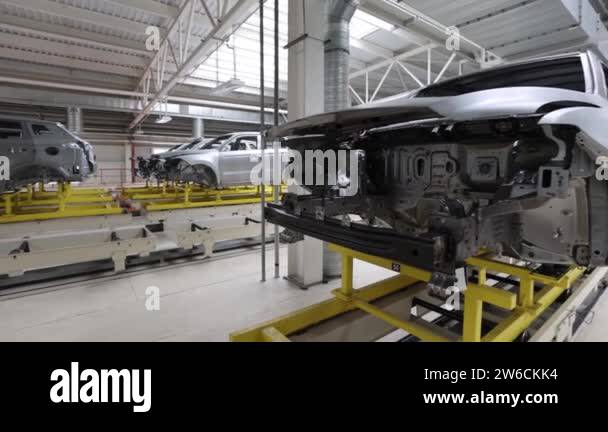 production of cars without the participation of people, production ...