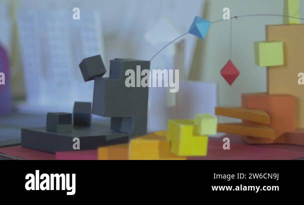 Abstract blue paper pyramid Stock Videos & Footage - HD and 4K Video ...