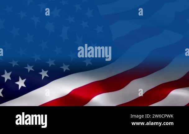 USA flag video half gradient background. American flags video. USA flag ...