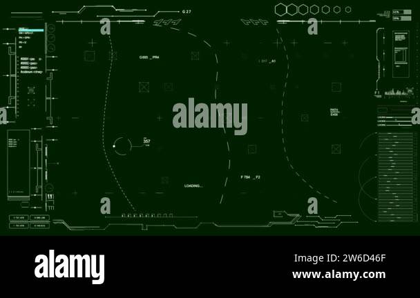 Sci Fi HUD.Technology User Interface and vewfinder data display.Control ...