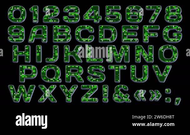 Pixel alphabet isolated digital font Stock Videos & Footage - HD and 4K ...