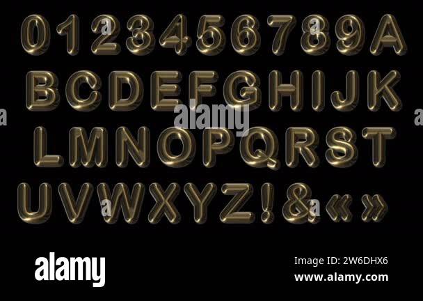 3d gold font Stock Videos & Footage - HD and 4K Video Clips - Alamy