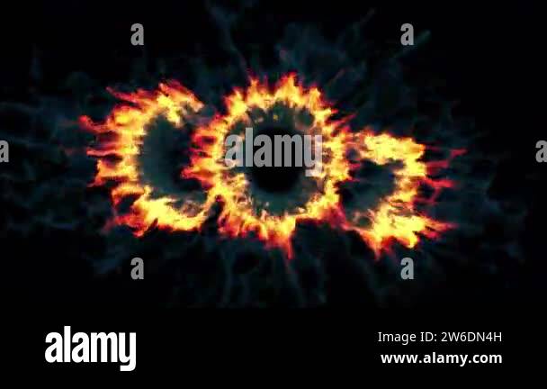 CO2 emissions, ecology concept. CO2 text in fire on black background ...