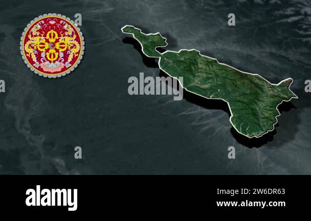 Districts of Bhutan animation map Stock Video Footage - Alamy