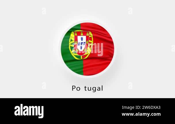 Portugal national flag badge Stock Videos & Footage - HD and 4K Video ...